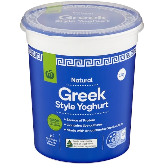 Coles Greek Style Natural Yoghurt – 6.8/10 | ProteinScore